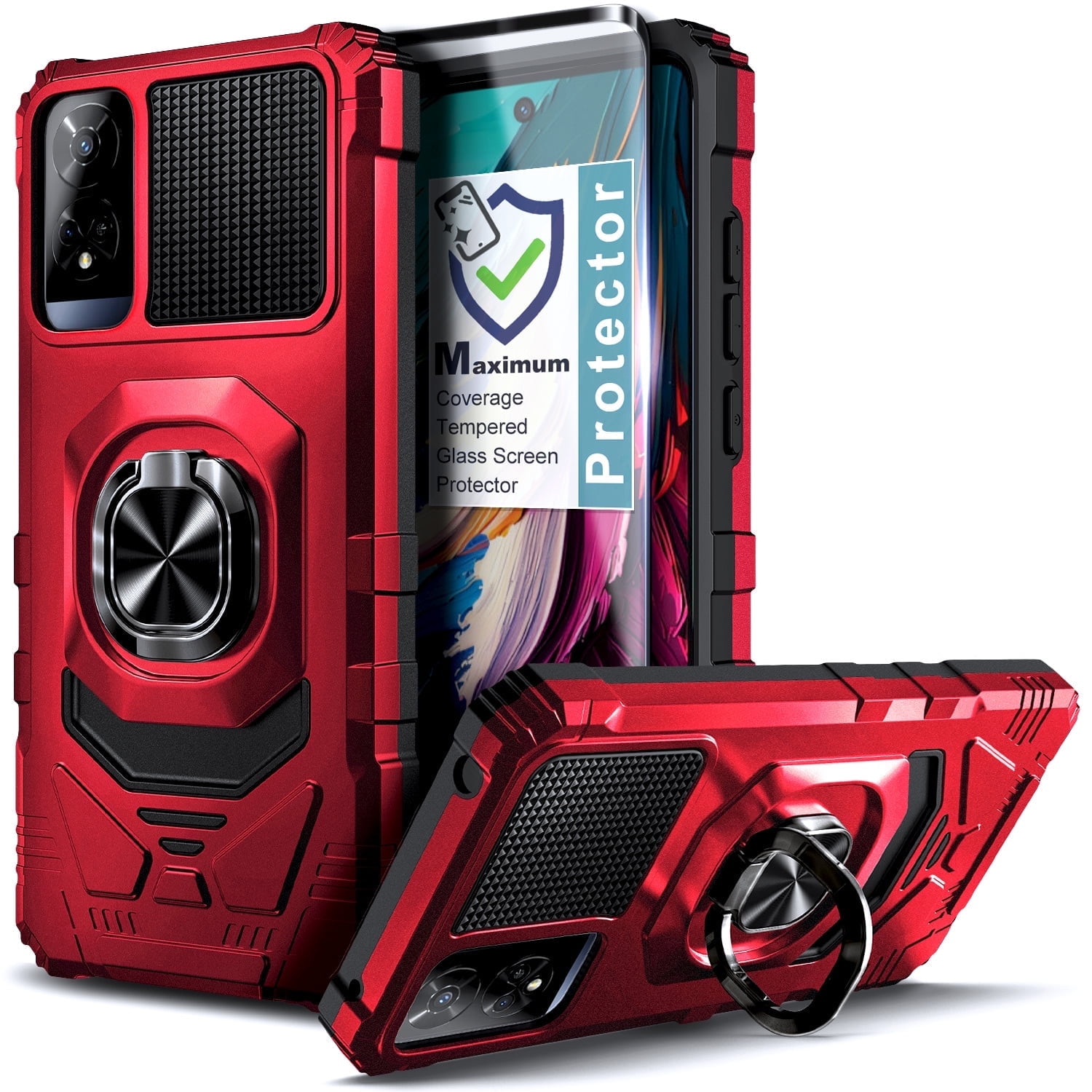 Nagebee TCL 50 XE 5G Phone Case, Military Armor, Kickstand, Magnetic ...