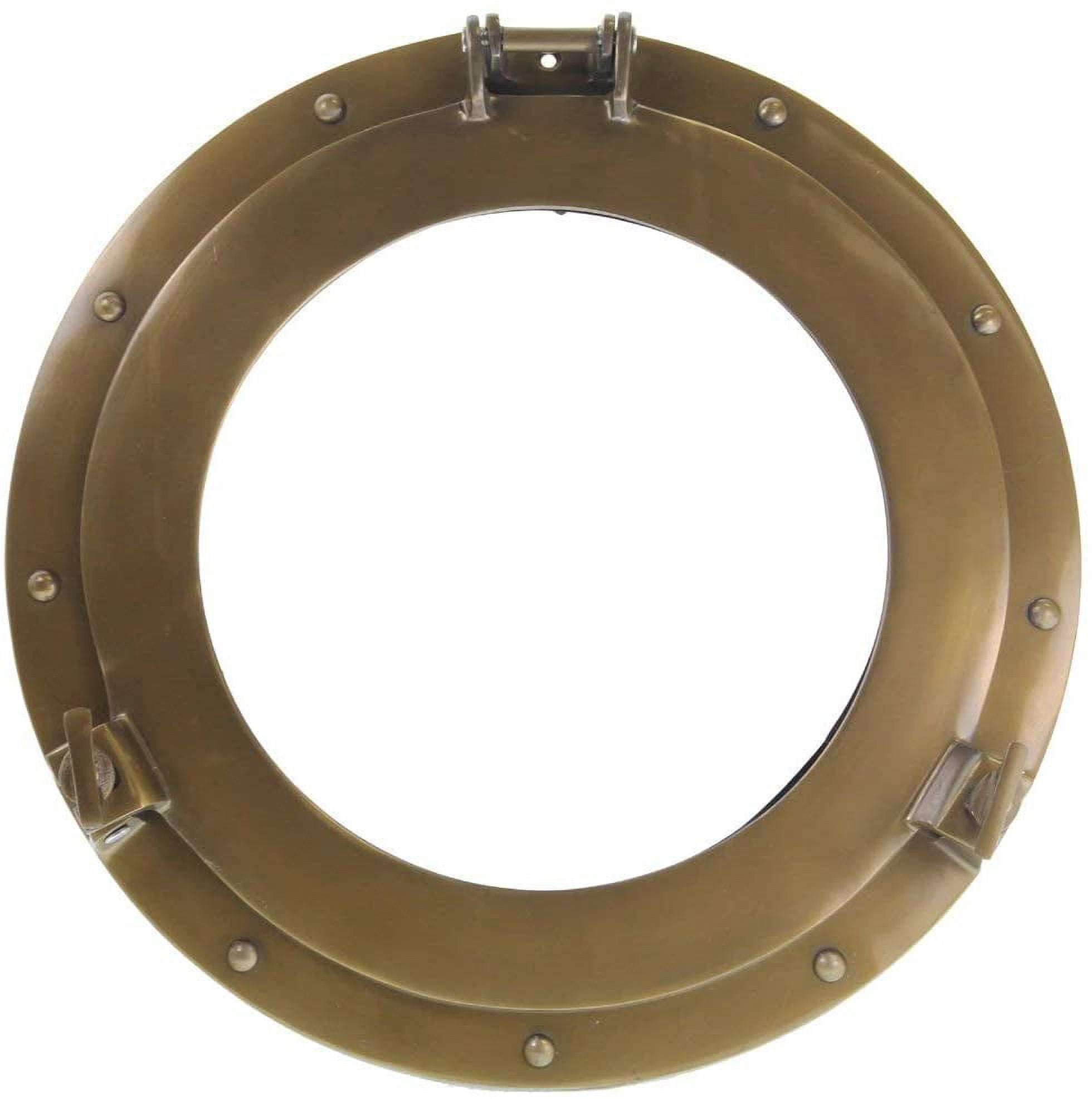 Nagina International 15" Aluminum Porthole Window with Bronze Finish ...