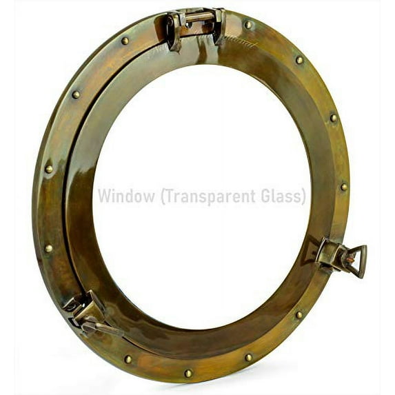 Nagina International, 17" Aluminum Porthole Antique Finish~Port Window ...