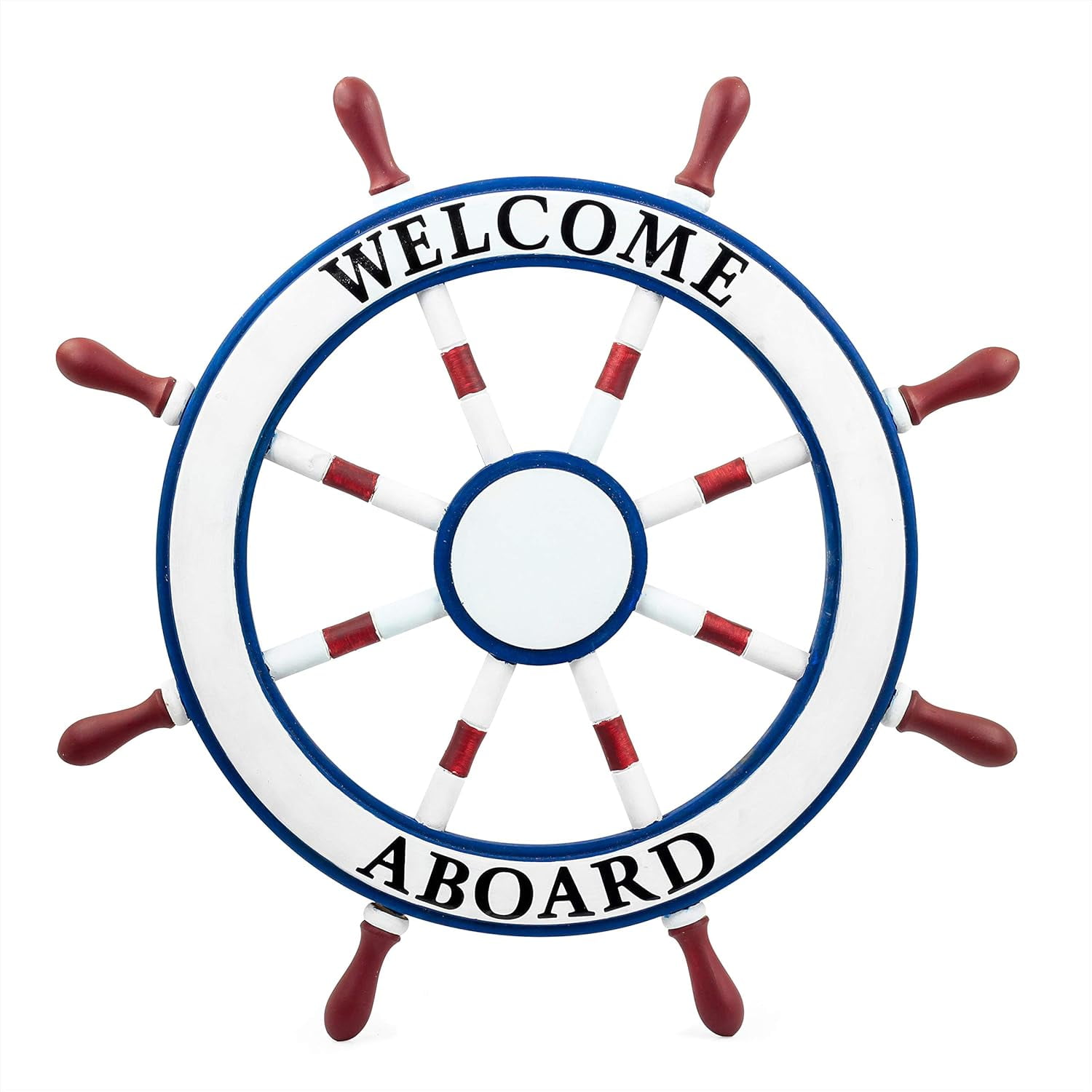 Nagina International 24 Inch Wood Nautical Welcome Aboard Sign Wall ...