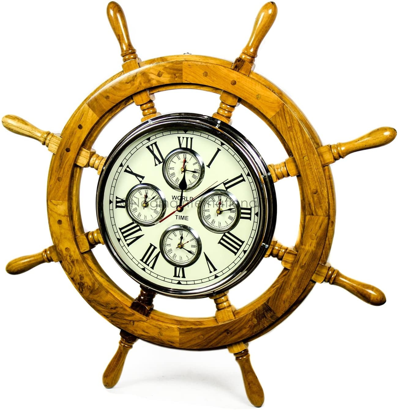 Nagina International 36" Premium Mahogany Crafted Large Nautical Ship's ...