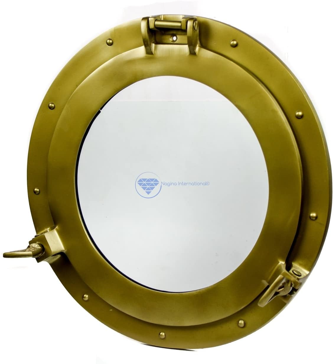Nagina International Antique Rose Gold Premium Aluminum Ship's Porthole ...