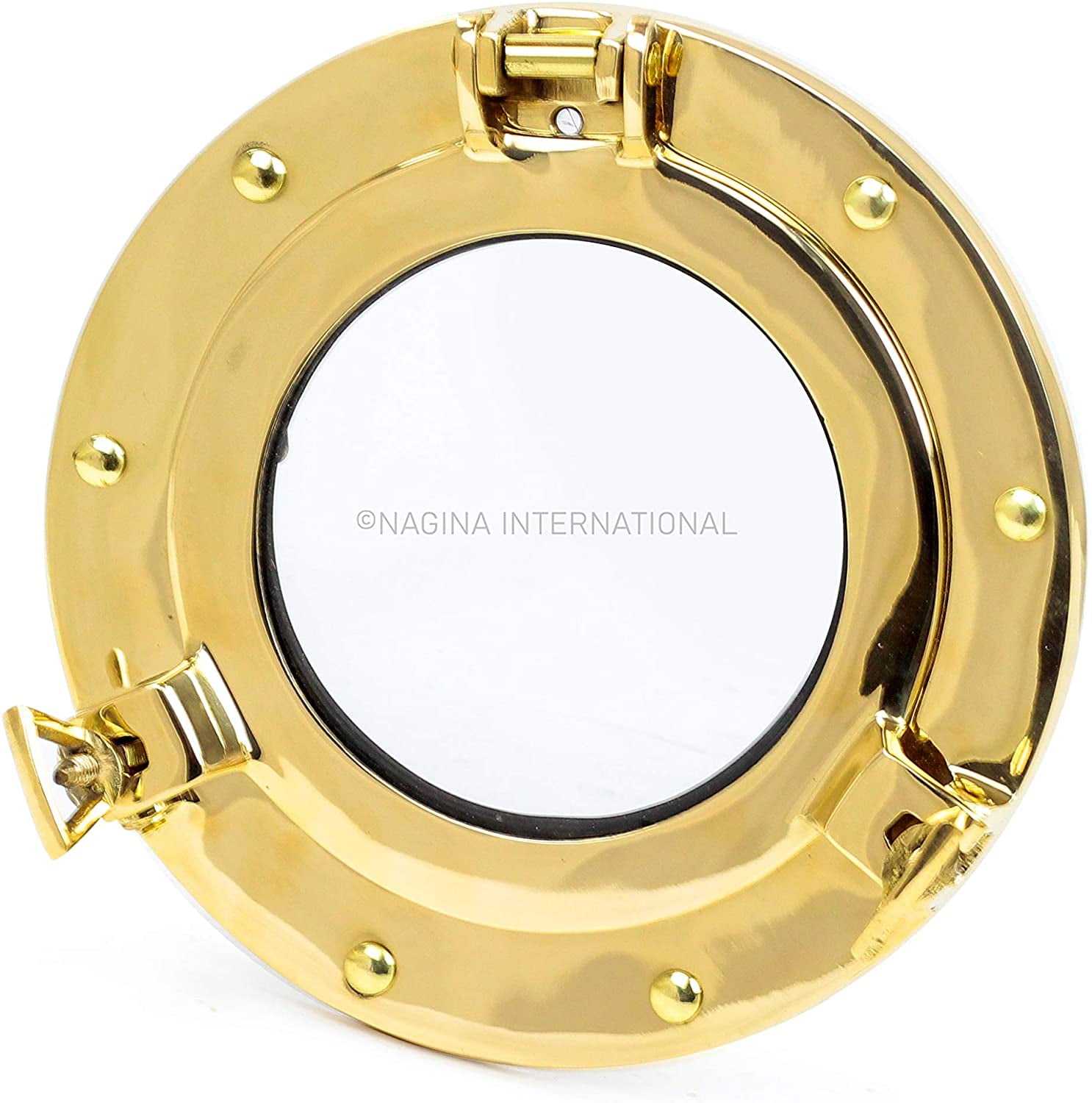 Nagina International, Brass Porthole Window 12 inch w/Polished Finish ...