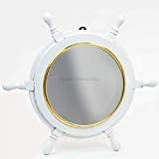 Nagina International Classic White Kauffman Large Nautical Mirror Ship ...