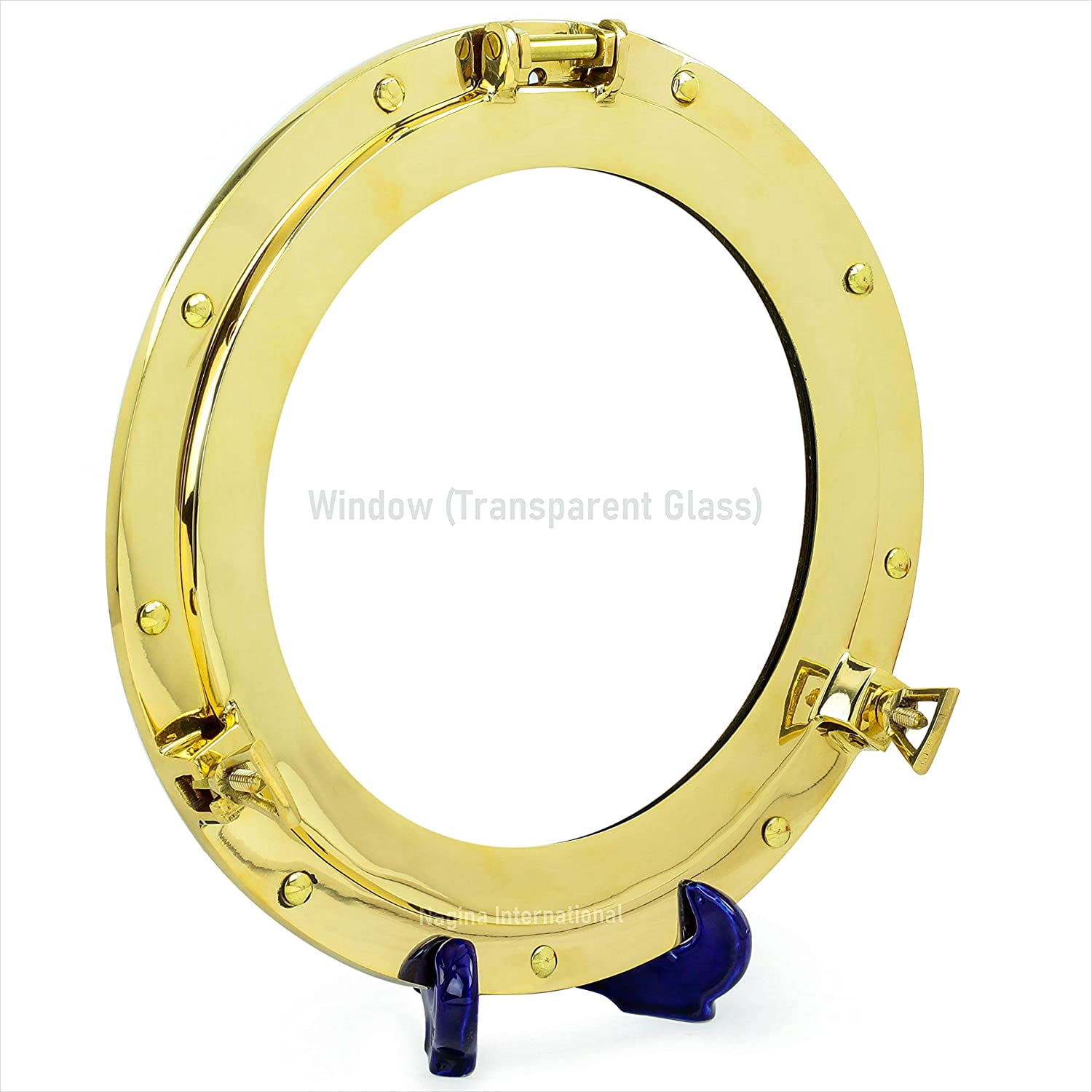Nagina International Deluxe Nautical Brass Polished Porthole Window ...