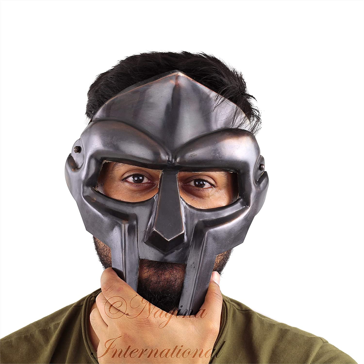 Nagina International Great Mini Gladiator Maximus Silver Helmet ...