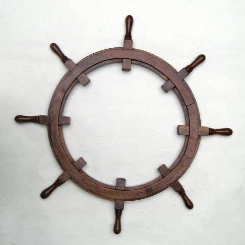 Nagina International Handtooled Handcrafted Ship's Wheel Frame ...