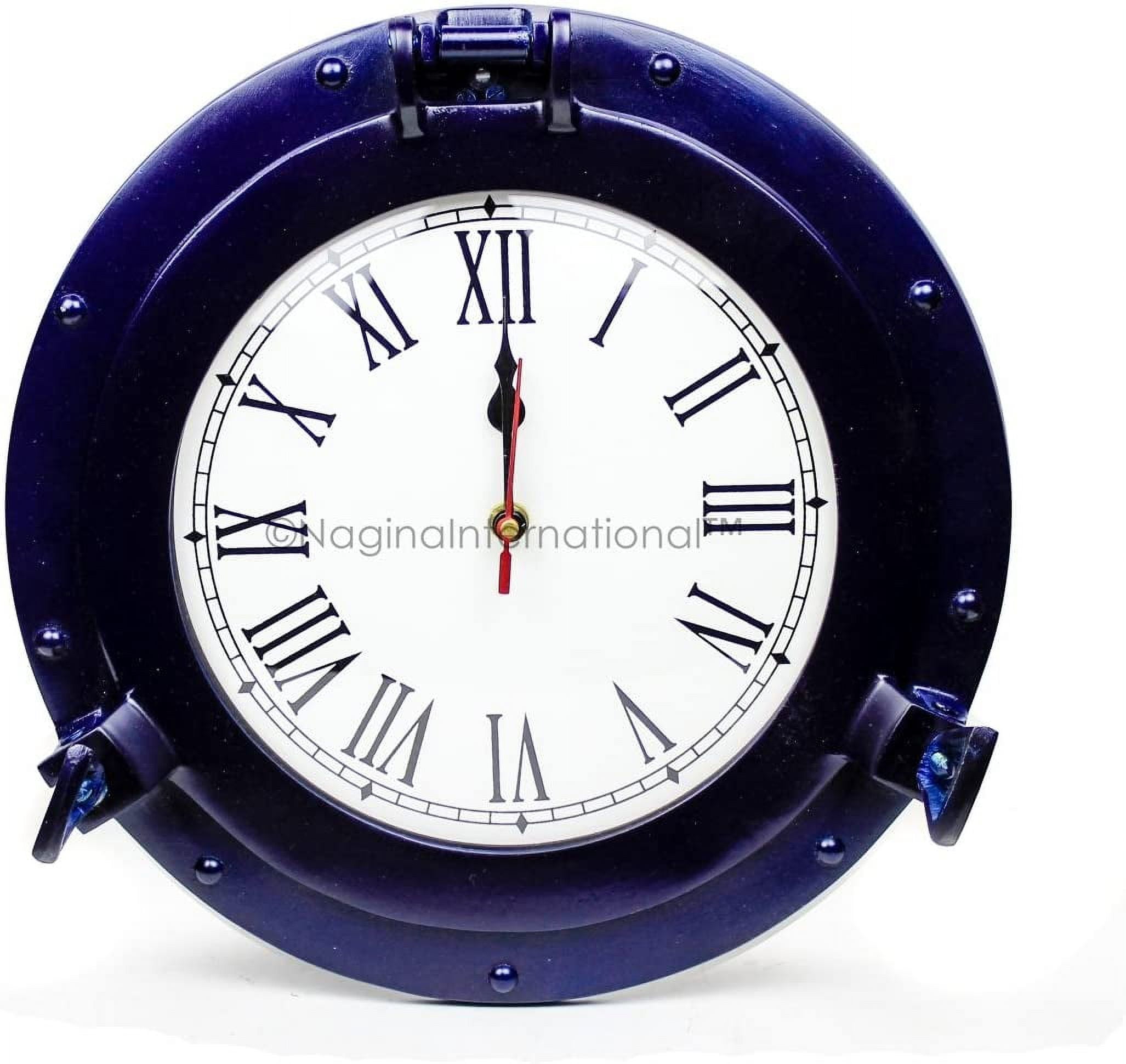 Nagina International Nautical Porthole Aluminium Blue Color | Maritime ...