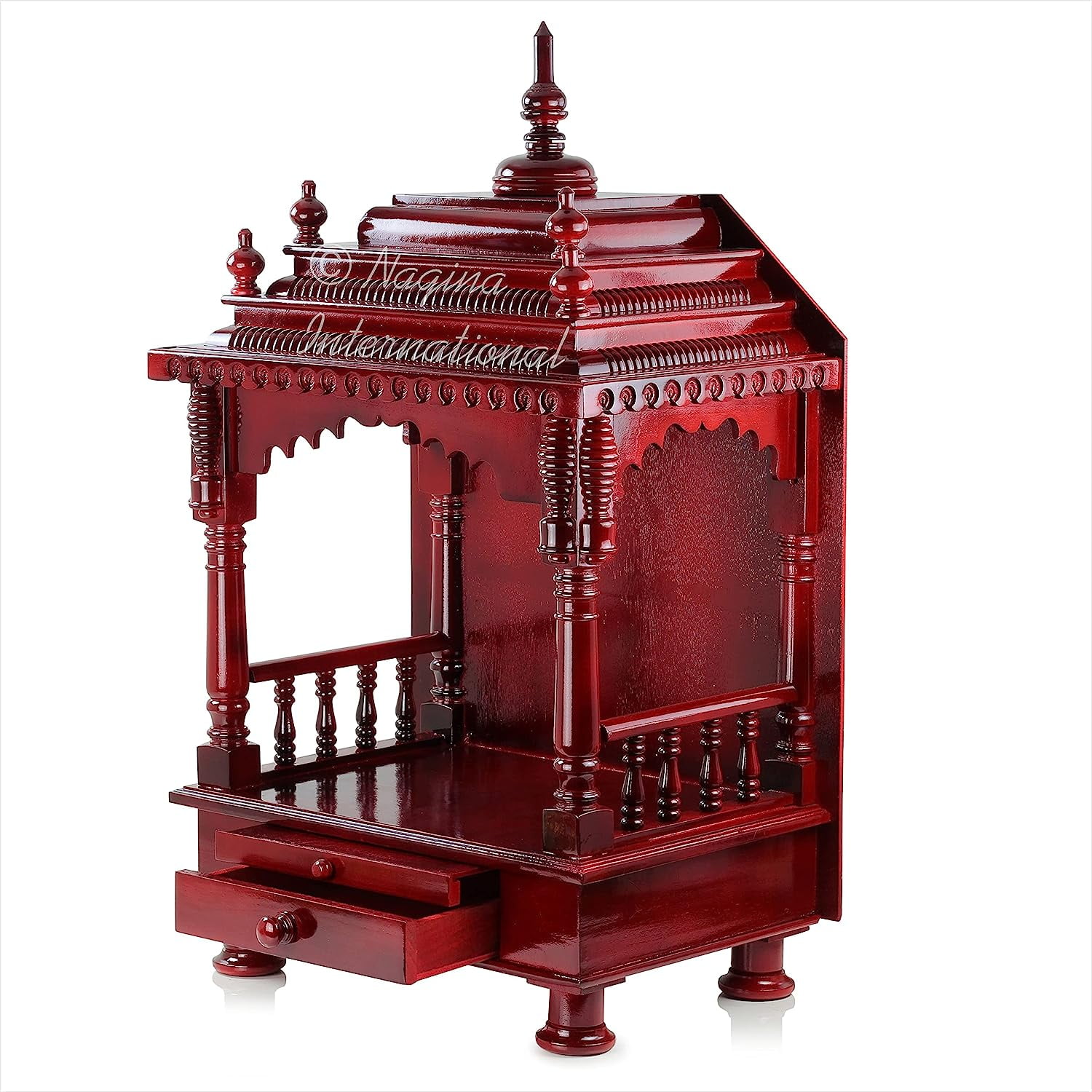 Nagina International Premium Hand Made Wooden Hindu Temple for Home ...