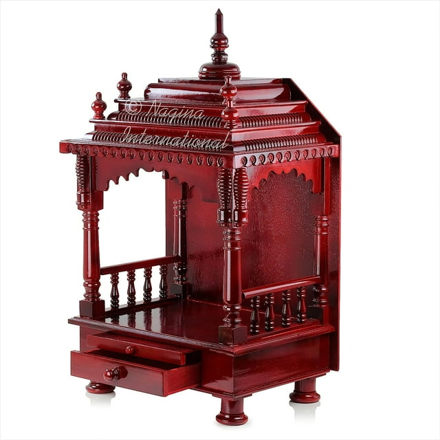 Nagina International Premium Hand Made Wooden Hindu Temple for Home ...