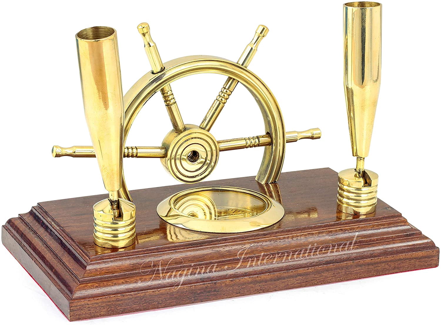Nagina International Prime Sailor's Nautical Brass Pen Holder With ...