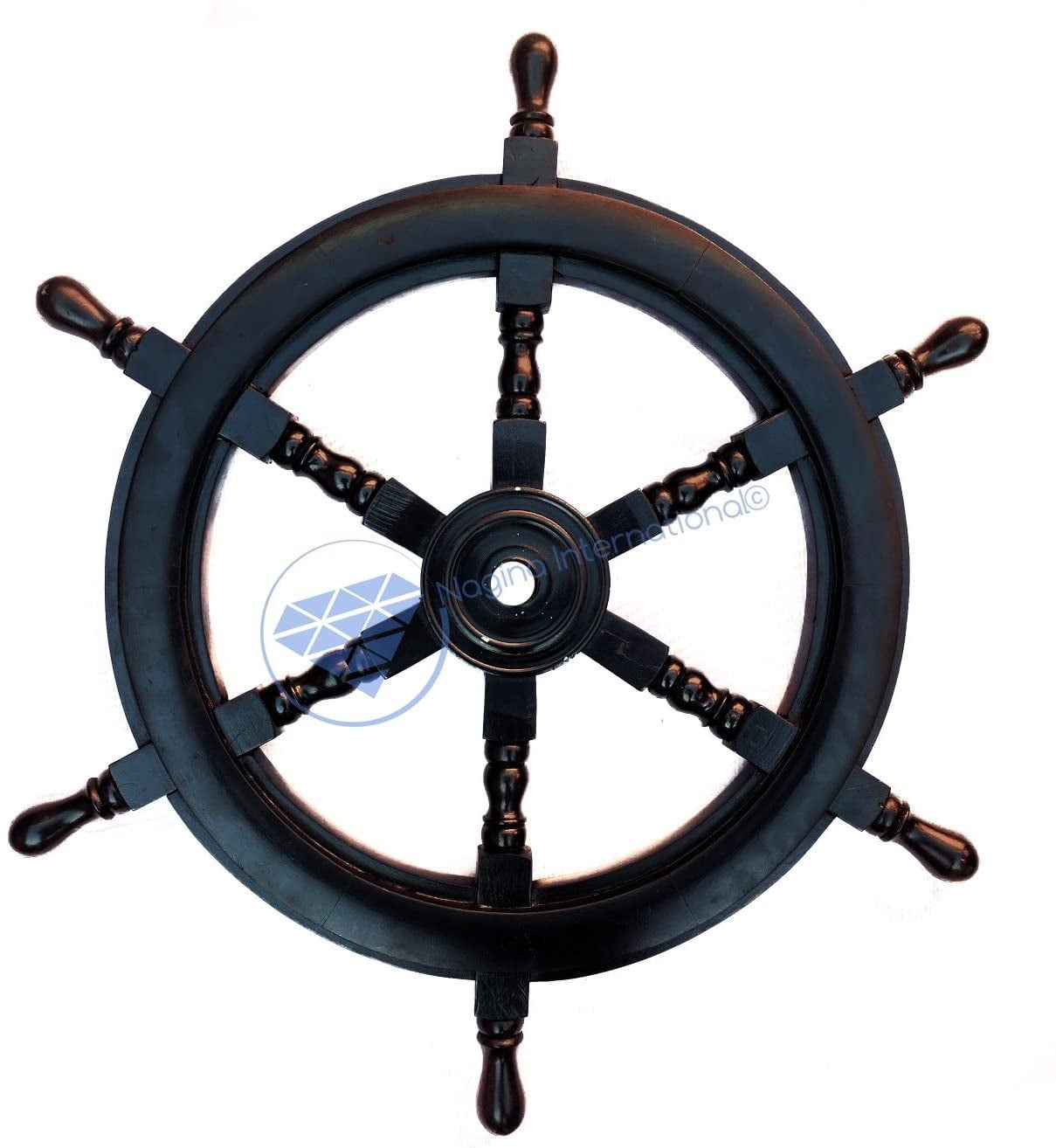 Nagina International Sailor's Pirate Black Wood Crafted Ship's Nautical ...