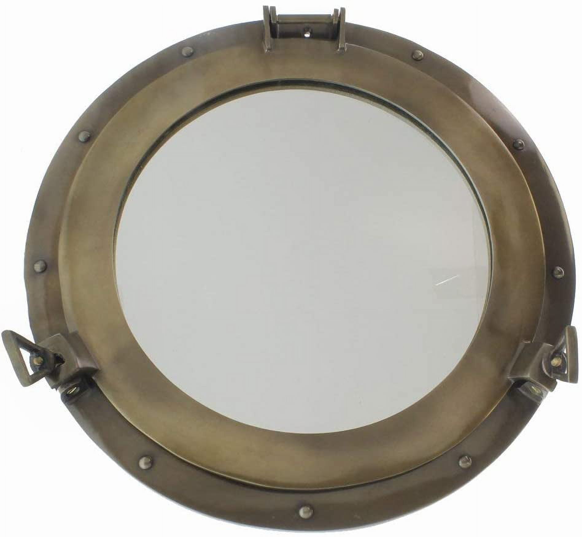 Nagina International Ship Porthole Wall Mirror Aluminum Reproduction 9 ...