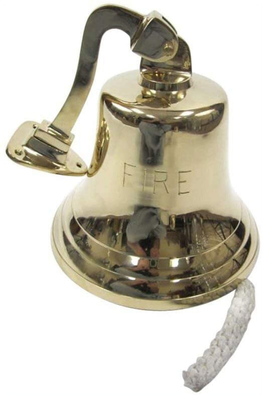Nagina International Solid Brass Ships Bracket Bell, Jumbo Engraved ...