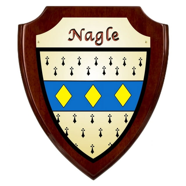 Nagle Irish Coat of Arms Shield Plaque - Rosewood Finish - Walmart.com