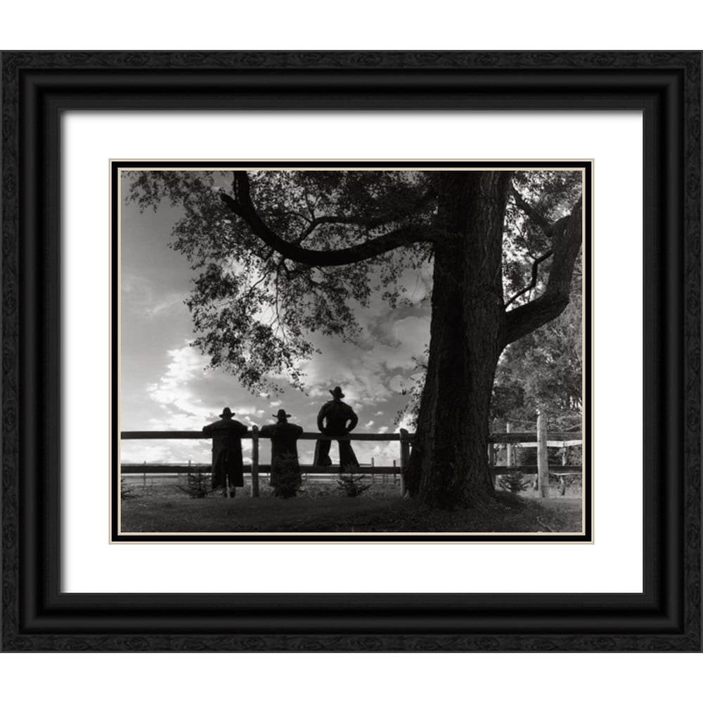 Nagler, Monte 14x12 Black Ornate Wood Framed with Double Matting Museum ...