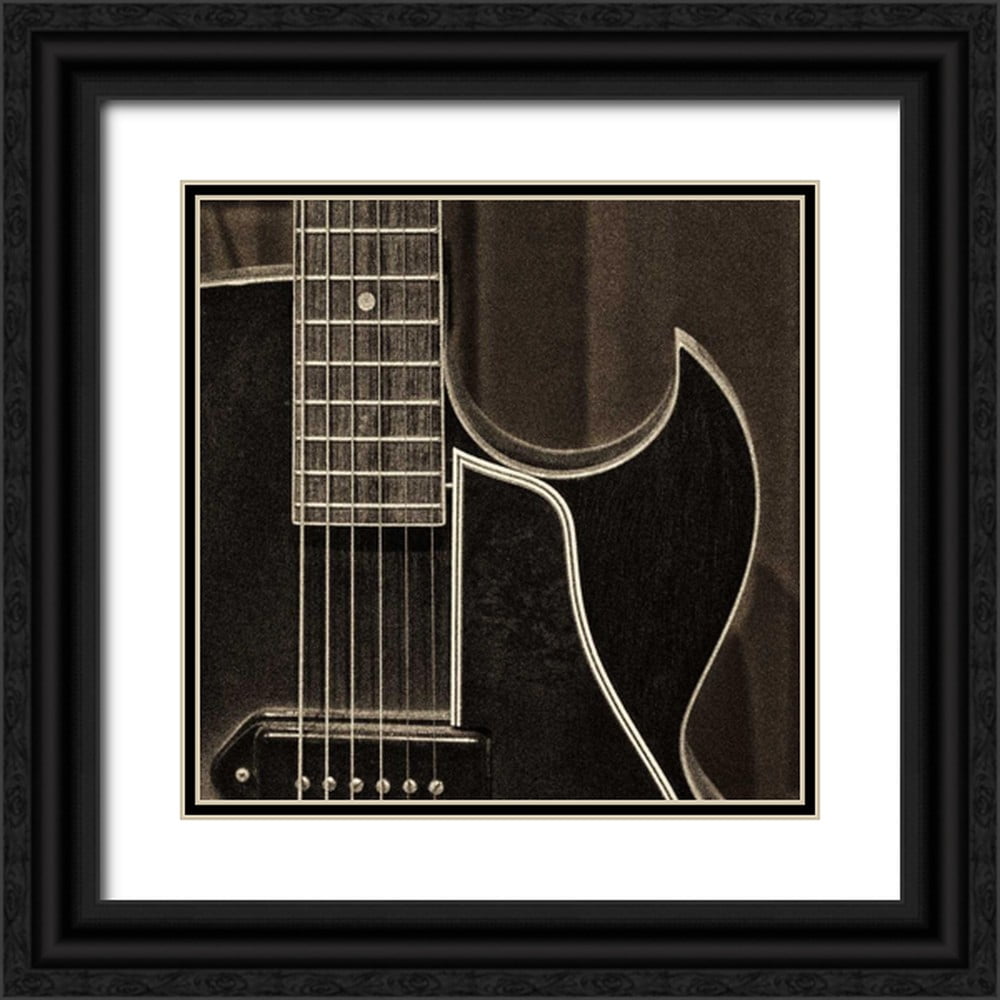Nagler, Monte 15x15 Black Ornate Wood Framed with Double Matting Museum ...