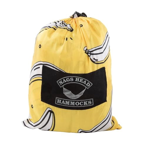 Nags Head Hammocks Double Banana Camping Hammock with 2 Tree Straps ...