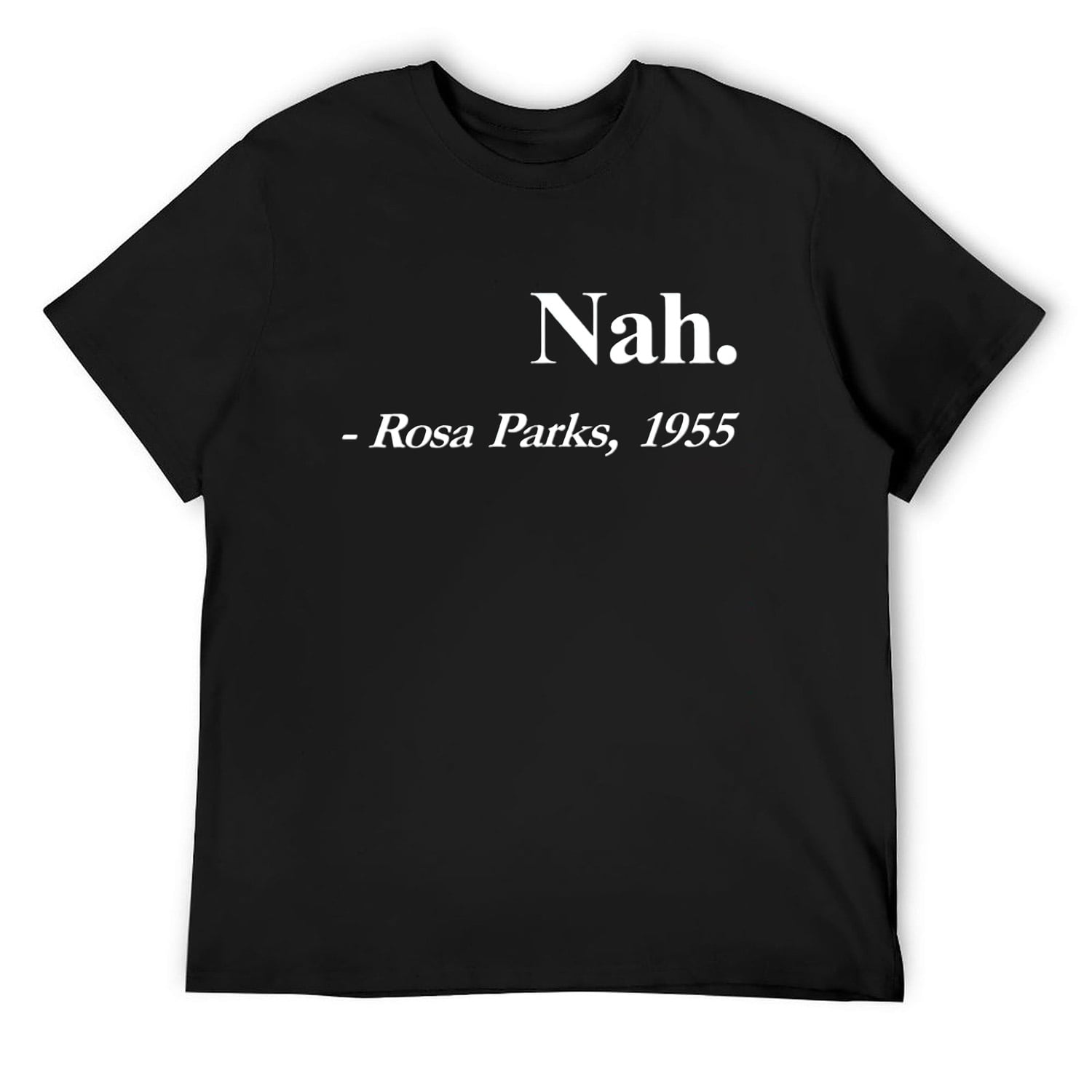 Nah Rosa Parks 1955 Quote Black Pride Mens Long Sleeve Shirt Black ...