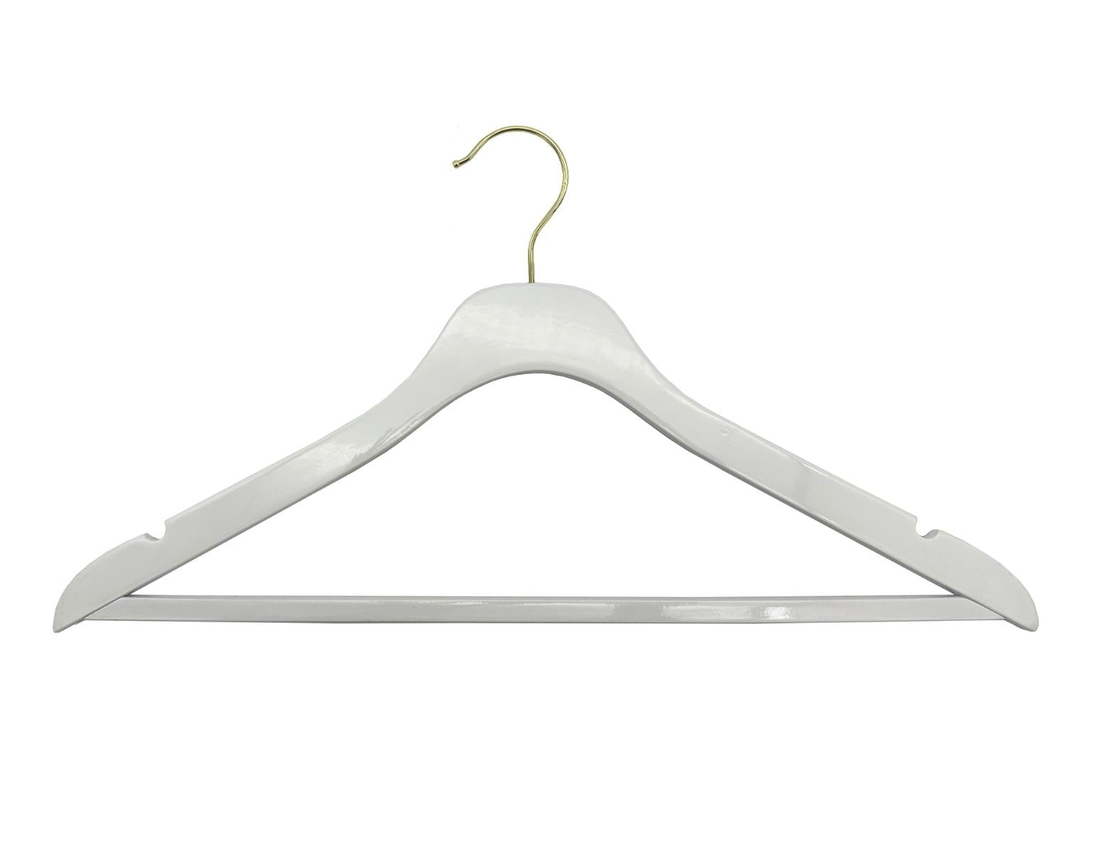 Nahanco 17” NAHANCO SlimLine Wooden Suit Hanger With Pant Bar - High ...