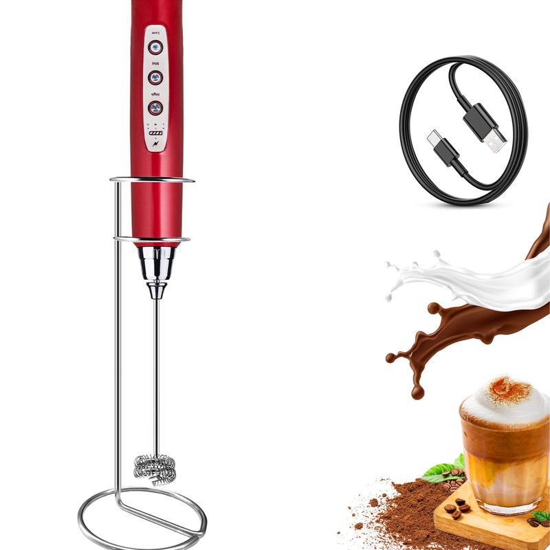 Nahida Milk Frother Wand for Coffee, Frother Handheld Rechargeable ...