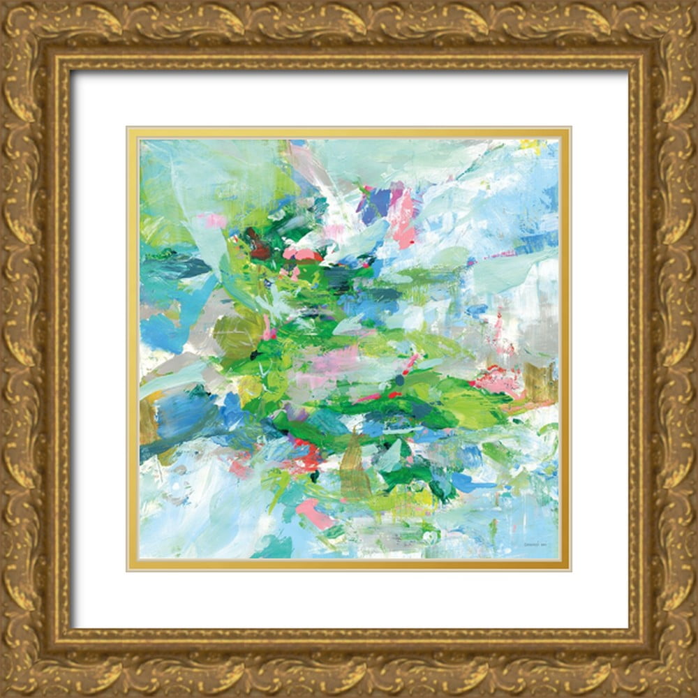 Nai, Danhui 12x12 Gold Ornate Wood Framed with Double Matting Museum Art Print Titled - Exuding ...