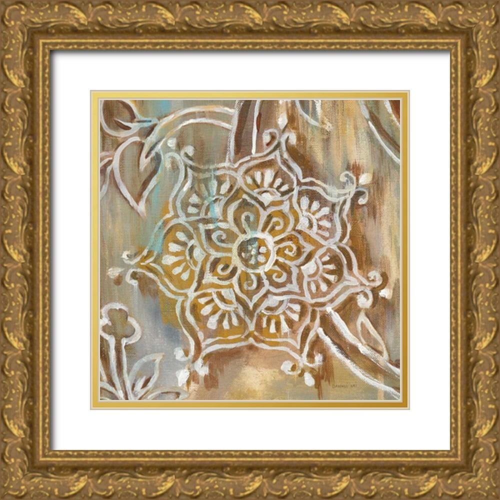 Nai, Danhui 12x12 Gold Ornate Wood Framed with Double Matting Museum Art Print Titled - Henna ...