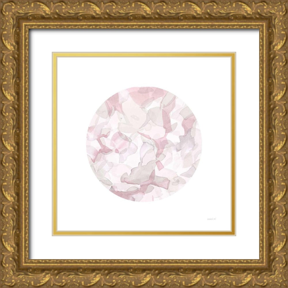 Nai, Danhui 12x12 Gold Ornate Wood Framed with Double Matting Museum Art Print Titled - Leafy ...