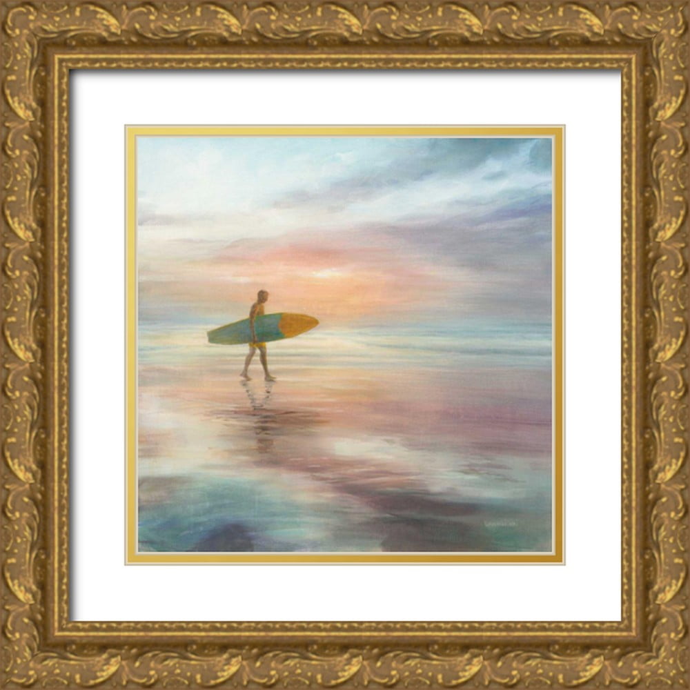 Nai, Danhui 12x12 Gold Ornate Wood Framed with Double Matting Museum ...