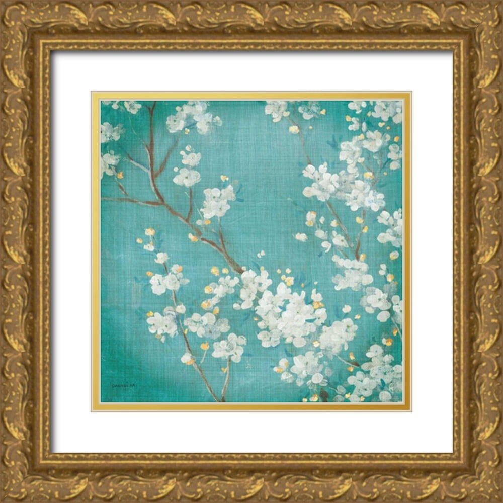 Nai, Danhui 12x12 Gold Ornate Wood Framed with Double Matting Museum Art Print Titled - White ...