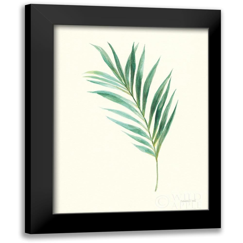 Nai, Danhui 12x14 Black Modern Framed Museum Art Print Titled - Leaf Study II - Walmart.com