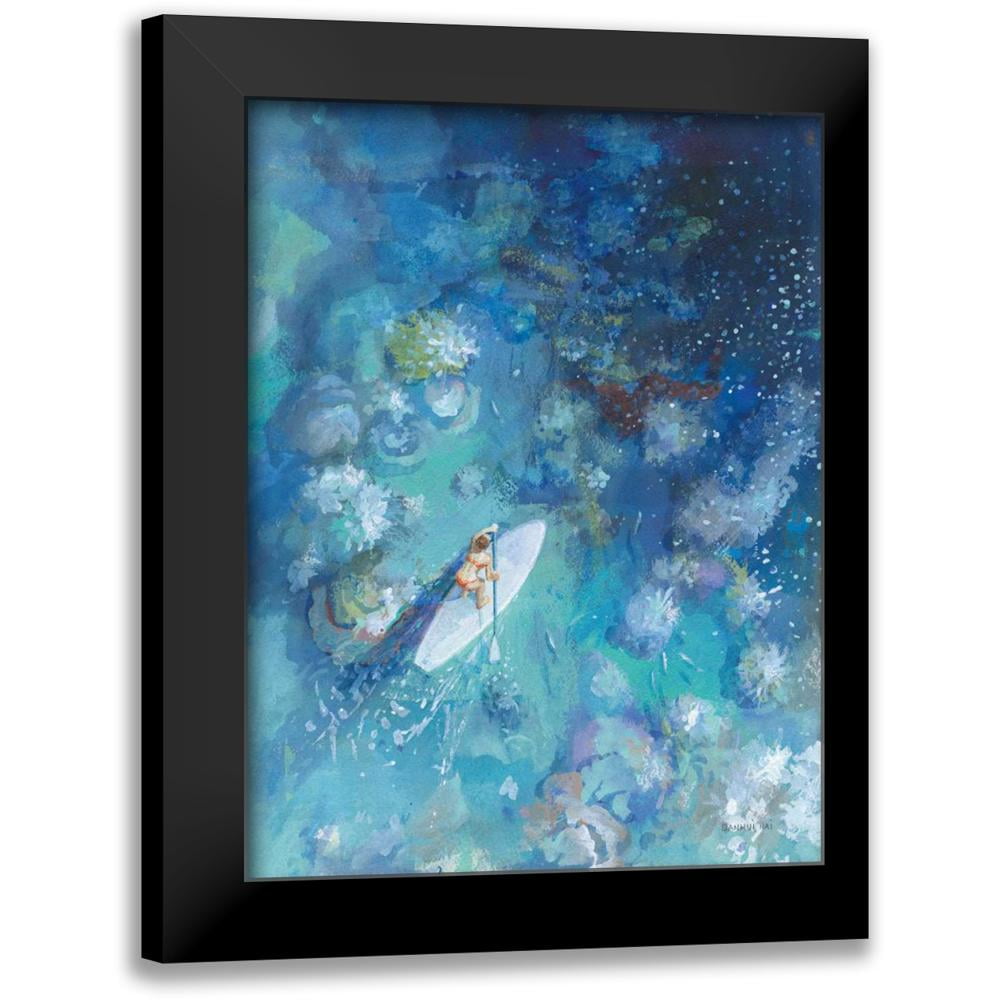 Nai, Danhui 12x14 Black Modern Framed Museum Art Print Titled - Paddle ...
