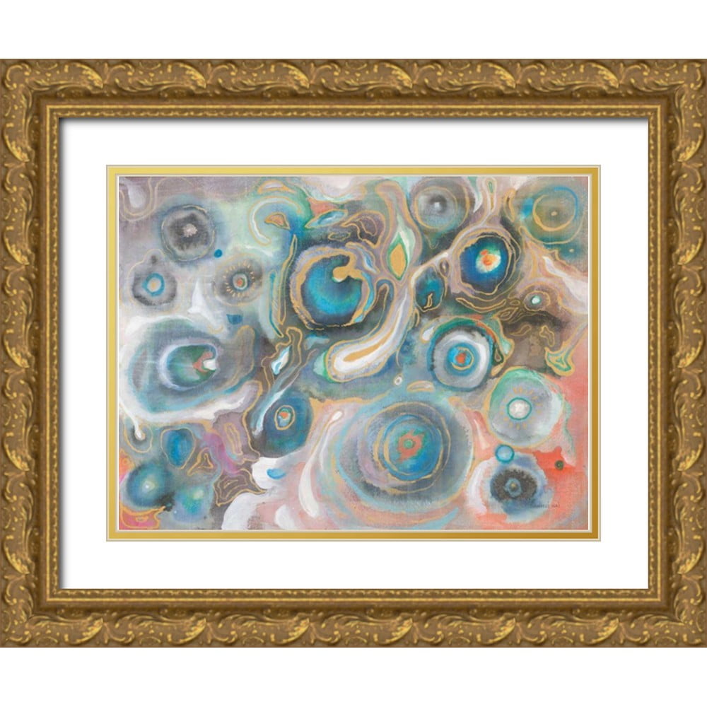 Nai, Danhui 14x12 Gold Ornate Wood Framed with Double Matting Museum ...