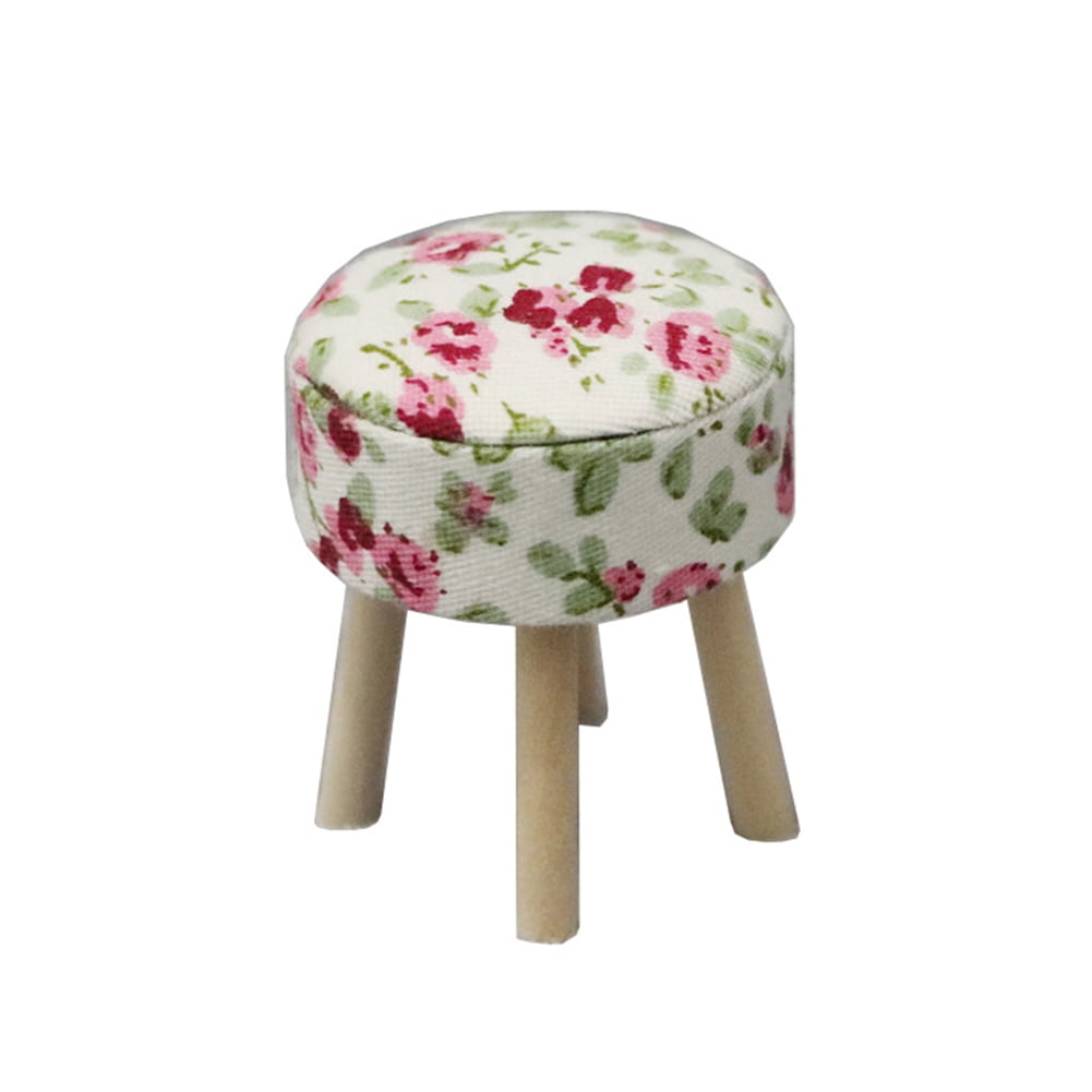 Naierhg 1/12 Mini Simulation Wooden Stool Model Doll House Pub Cafe ...
