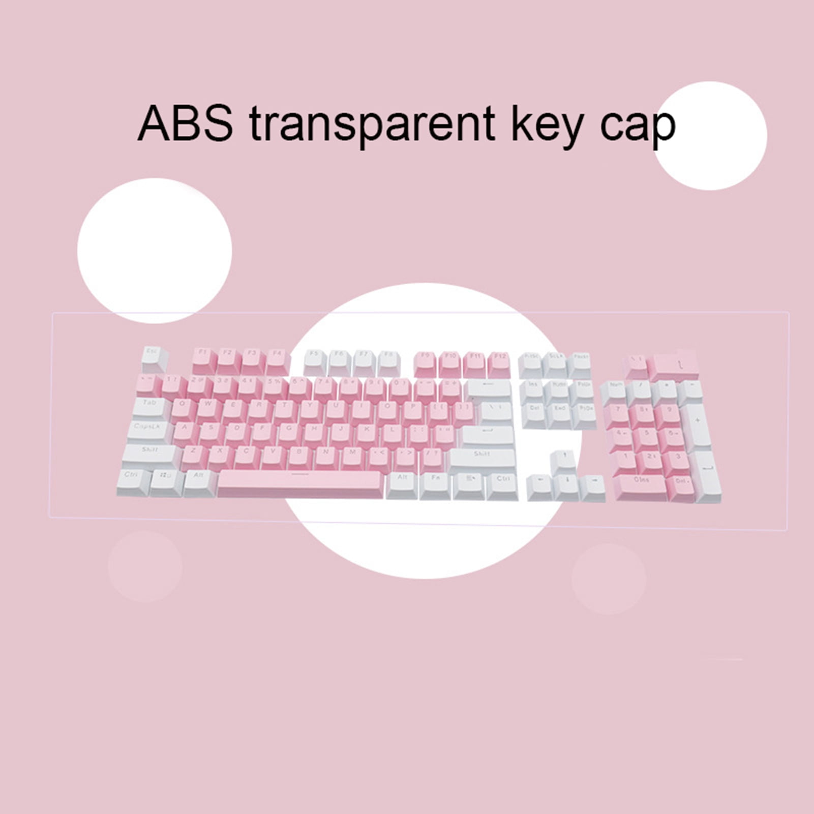 Naierhg 106Pcs Backlight ABS Key Caps Replacement Tool Kit Mechanical ...