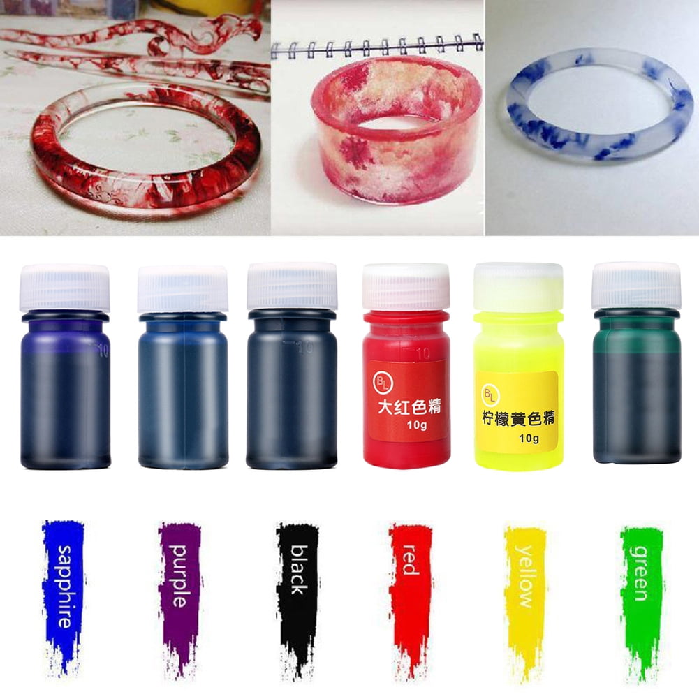 Naierhg 10g Liquid Silicone Resin Pigment Dye DIY Making Jewelry Crafts ...
