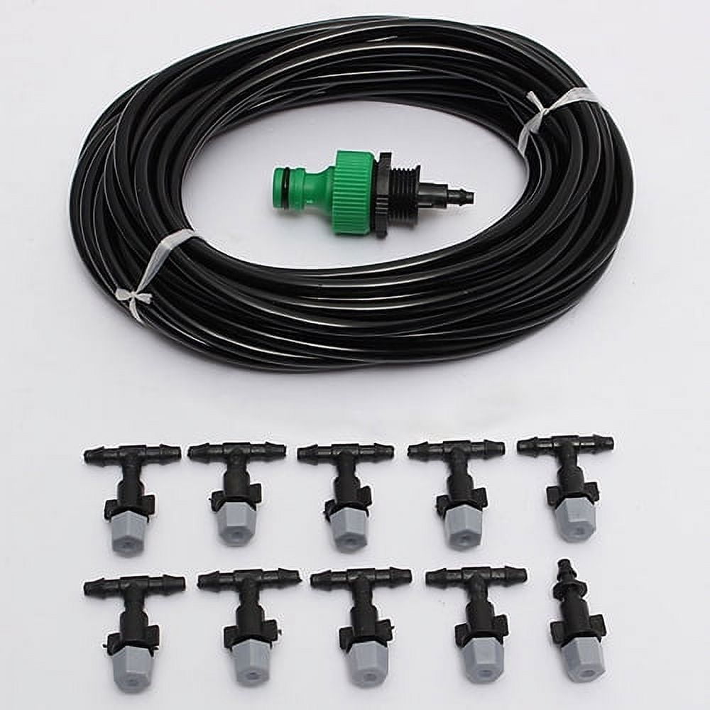 Naierhg 10m Garden Patio Water Misting Sprinkler System Grass Plant ...