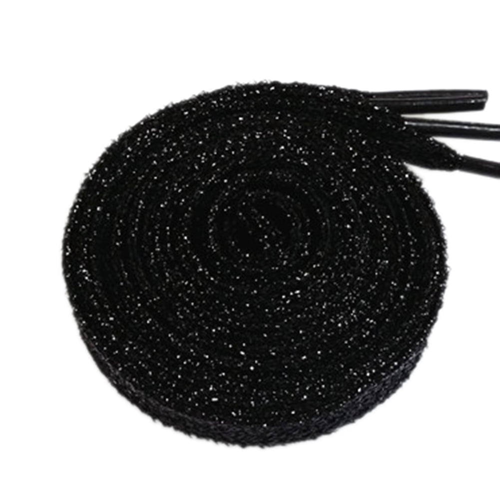 Naierhg 110cm Flat Glitter Colored Shoe Laces Canvas Sneaker Shoelaces ...