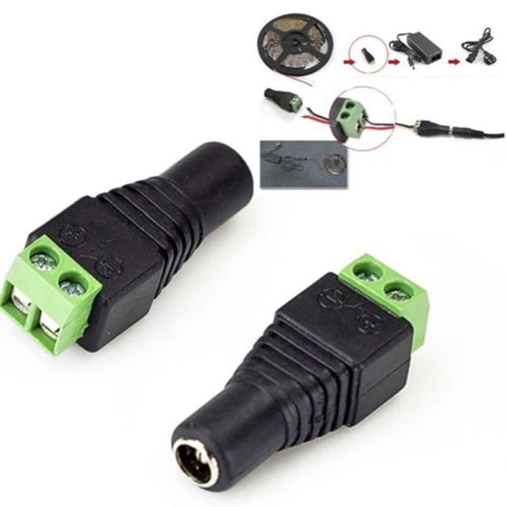 Naierhg 5 Pcs DC 12V Power Plug Connector Adapter 5pcs Female - Walmart.com