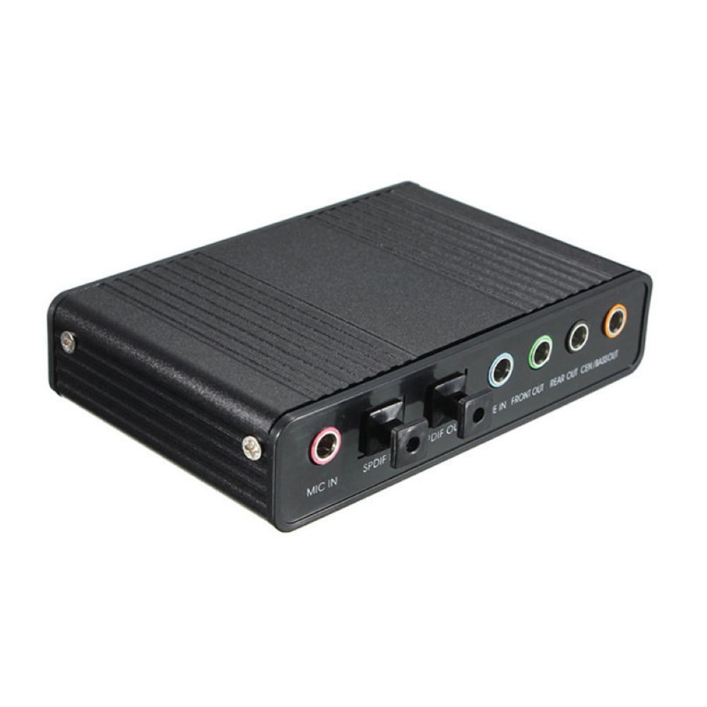 Naierhg 6 Channel USB 2.0 External 5.1 Optical S/PDIF Audio Sound Card ...