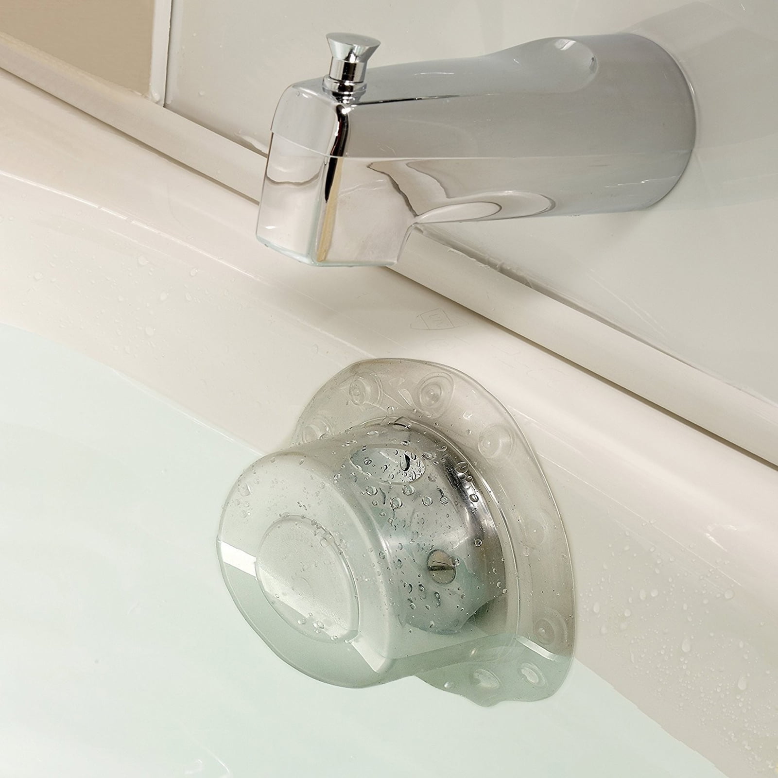 Naierhg Bottomless Bath Overflow Drain Cover Strong Grip Leak-Free ...