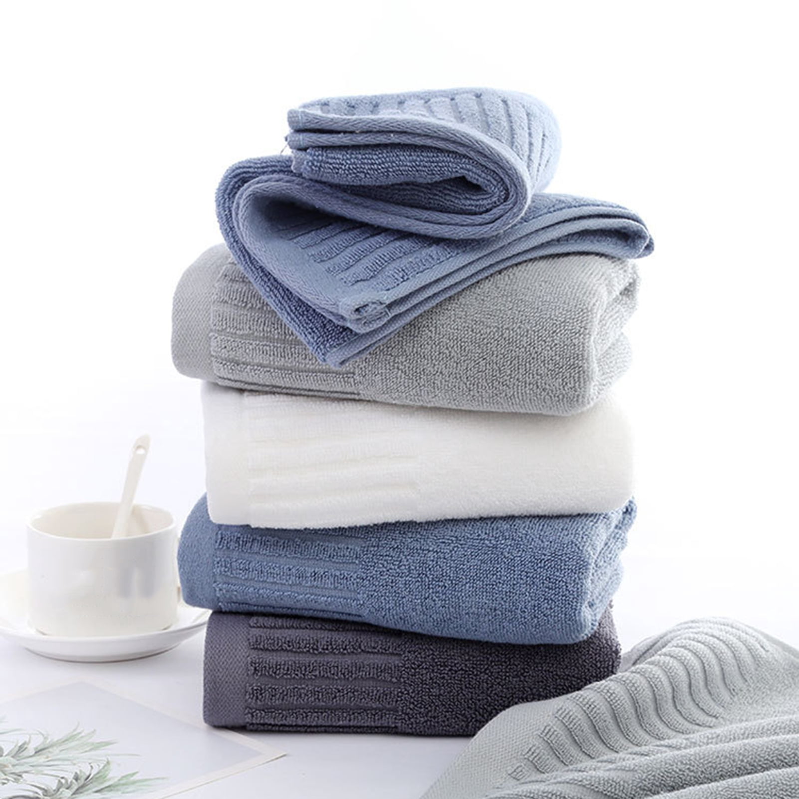 Naierhg Cotton Face Towel Exquisite Edge Design Comfortable Touch Soft ...