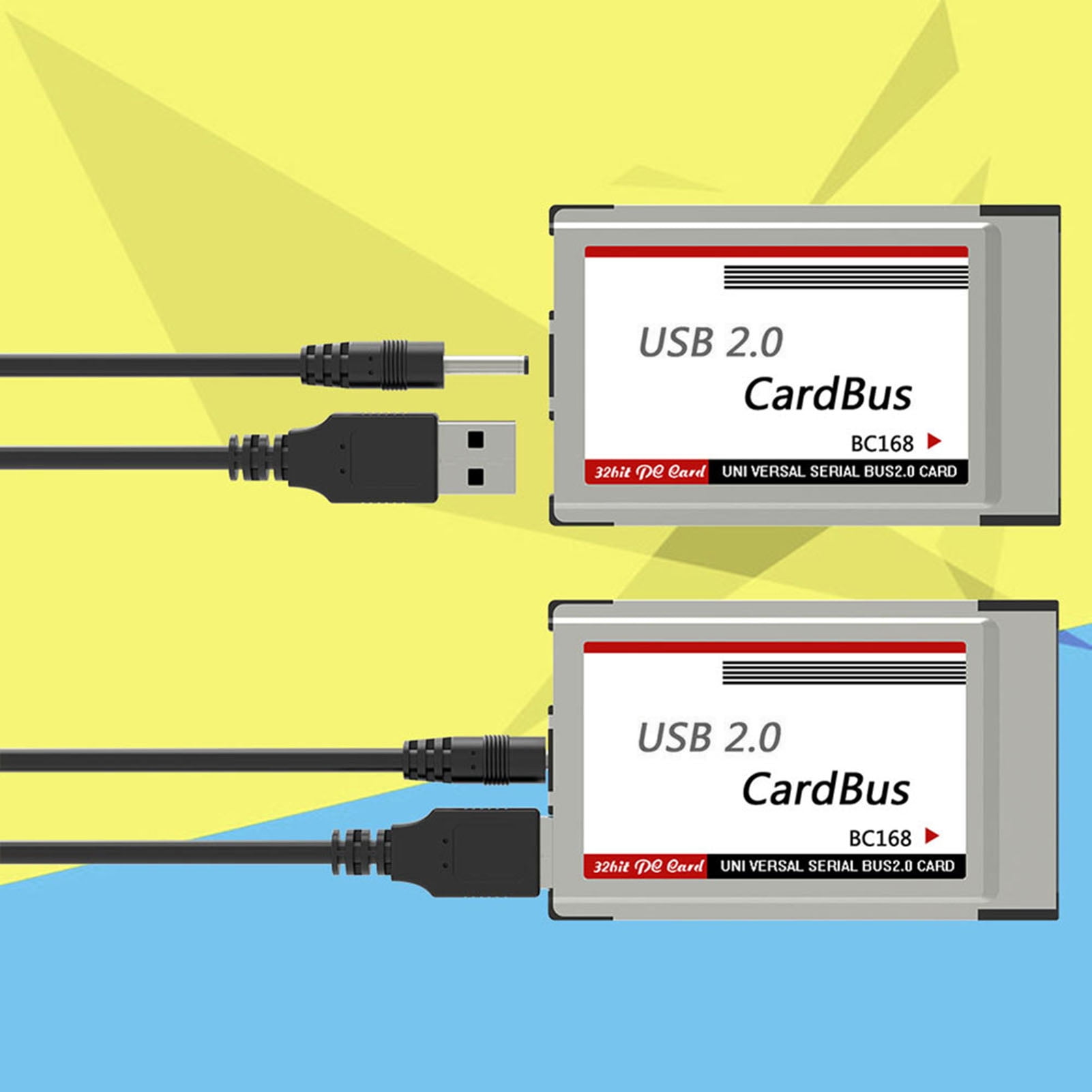 Naierhg Express Card Adapter Double Ports Plug and Play High-speed USB ...