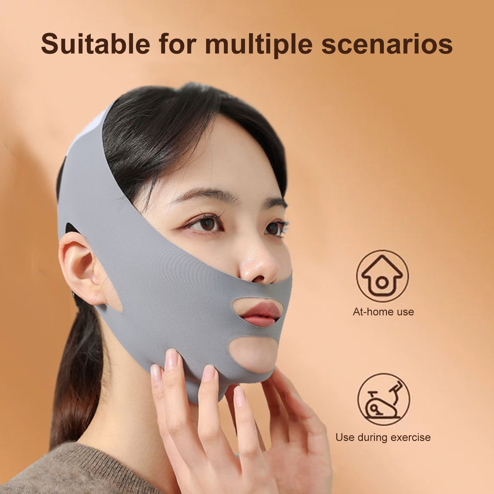 Naierhg Face Lifting Strap V Line Innovative Honeycomb Structure Double ...