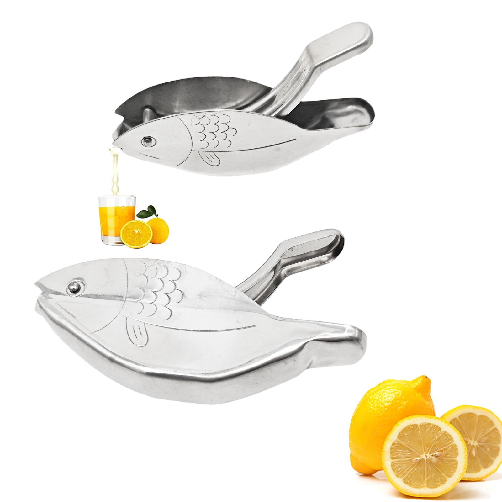 Naierhg Fish-Type Lemon Juicer, 304 Stainless Steel Efficient Juice ...
