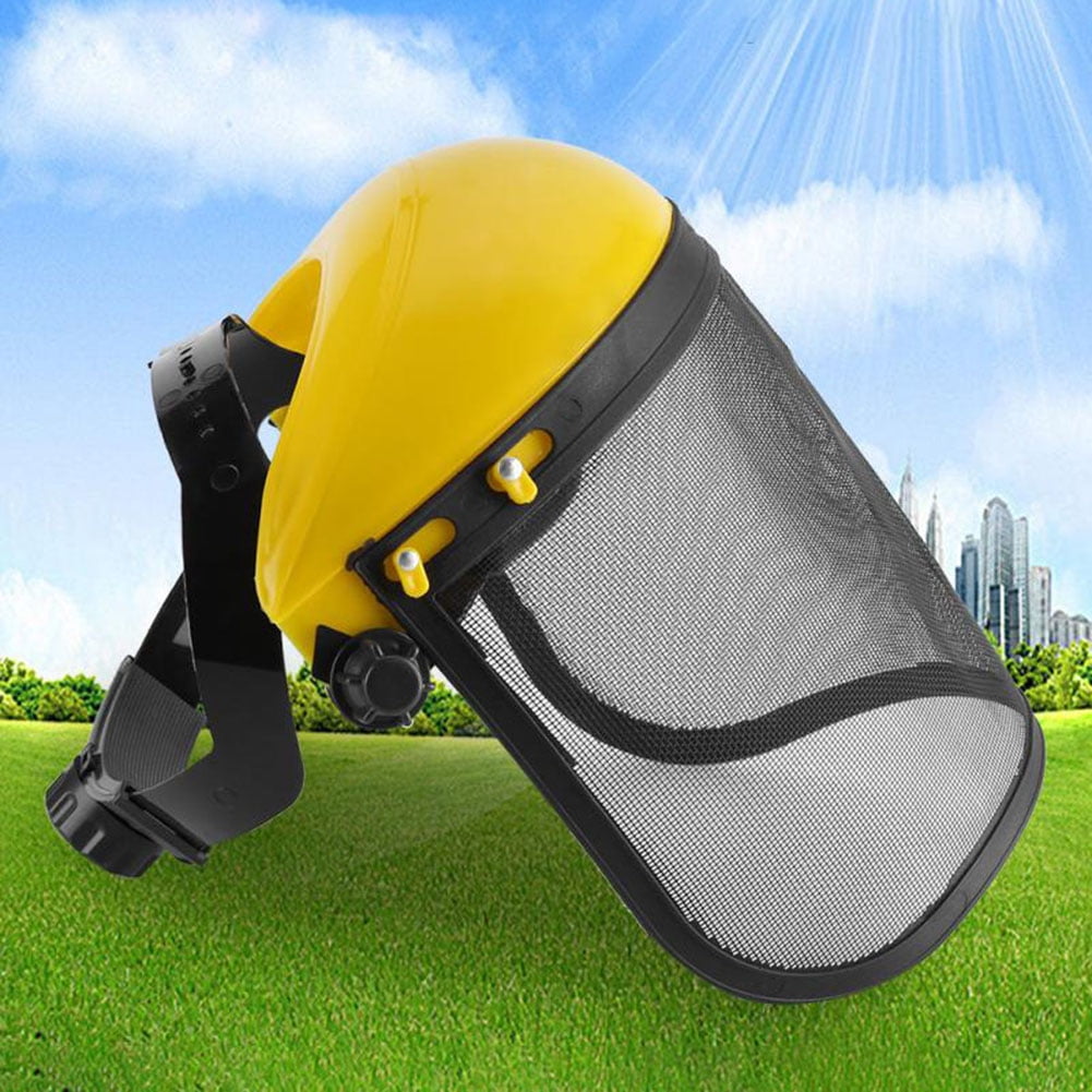 Naierhg Garden Grass Trimmer Safety Helmet Full Face Mesh Visor Logging ...
