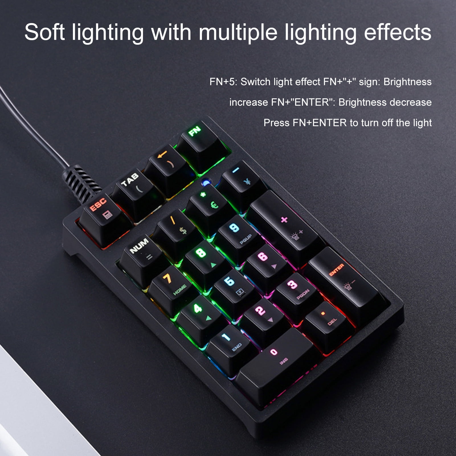 Naierhg Laptop Keypad with Mechanical Green Switches Mechanical Green ...