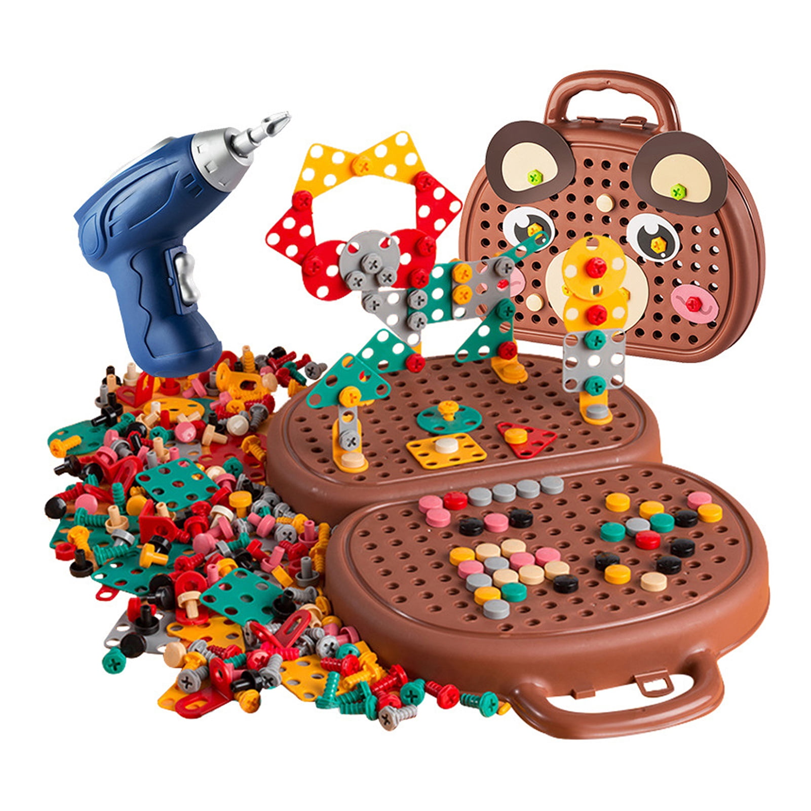 Naierhg Montessori Tool Box with Drill Educational Toys Set Toolbox ...