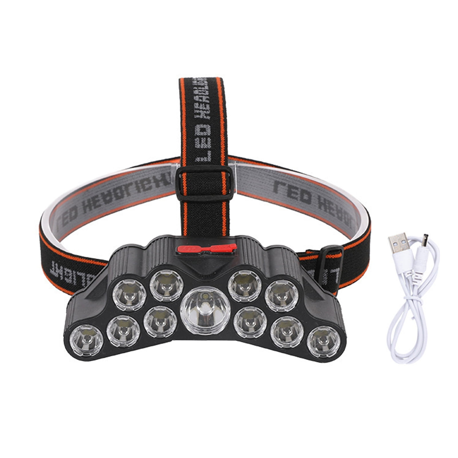 Naierhg Rechargeable LED Headlamp 18000 Lumen Bright 11 LEDs Head Lamp ...