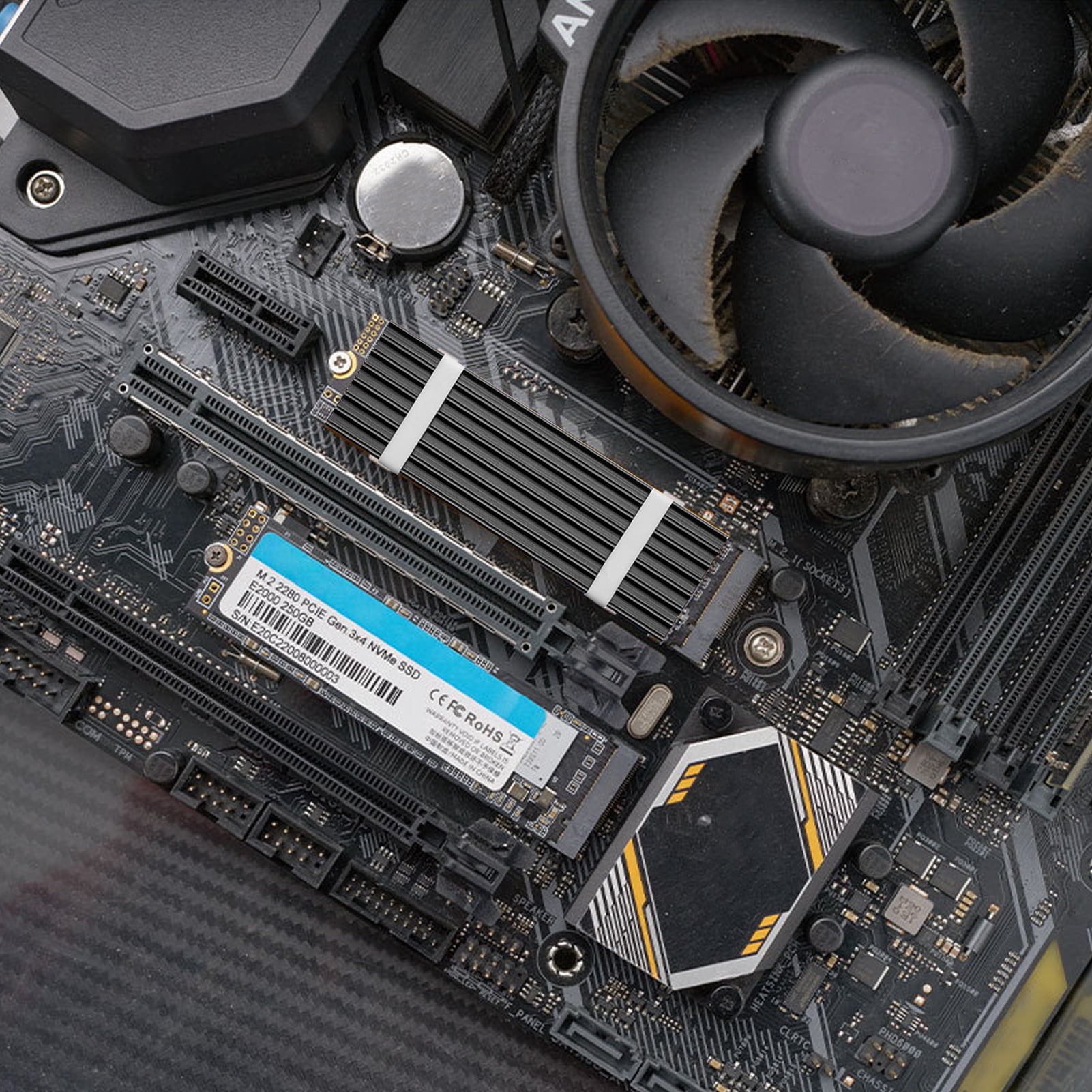 Naierhg SSD Heat Sink with Screw Thermal Gasket Aluminum Alloy Solid ...